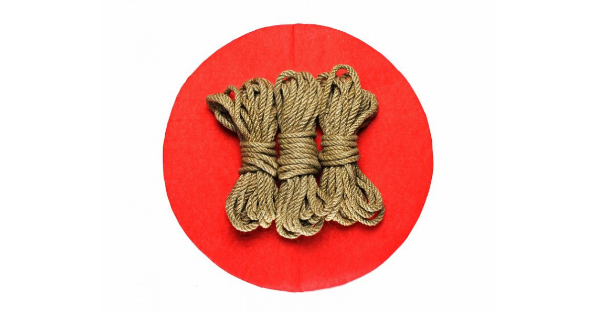 3 Natural Kinbaku Ropes for Shibari from Passion Craft Store